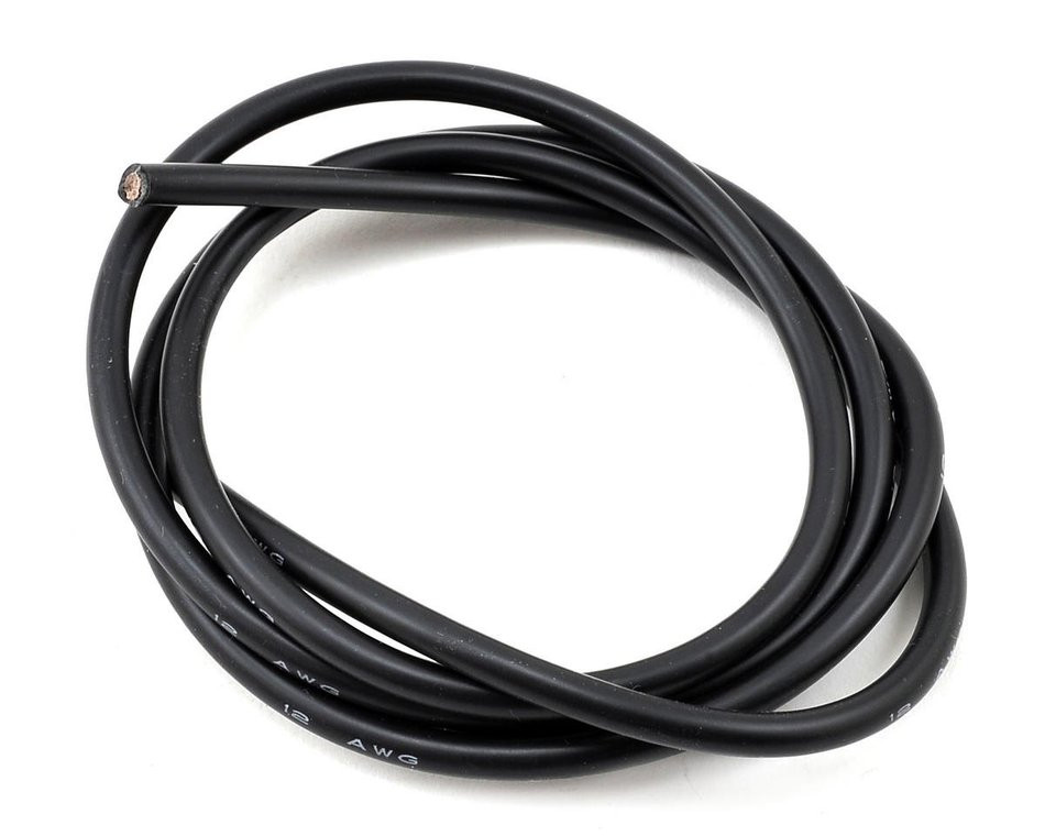 RC Pro Ultra Flex Silicone Wire 12AWG Black 1Meter