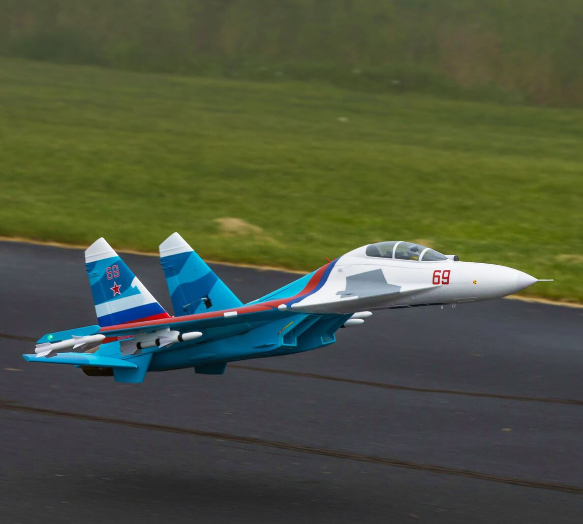 E-flite SU-30 Twin 70mm EDF Jet BNF Basic w/ AS3X & SAFE Select