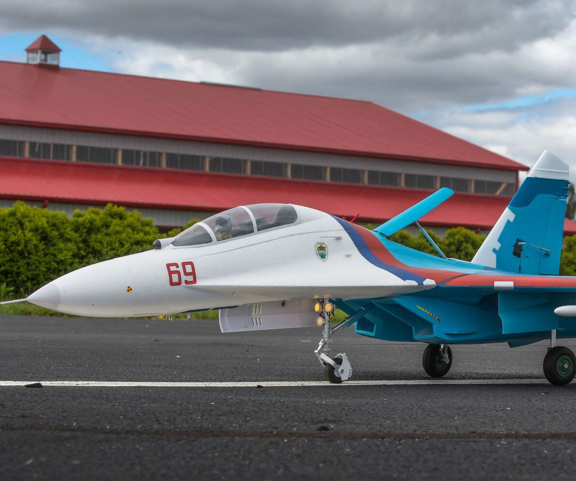 E-flite SU-30 Twin 70mm EDF Jet BNF Basic w/ AS3X & SAFE Select