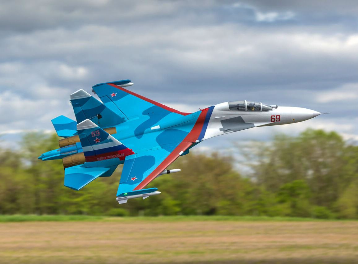 E-flite SU-30 Twin 70mm EDF Jet BNF Basic w/ AS3X & SAFE Select