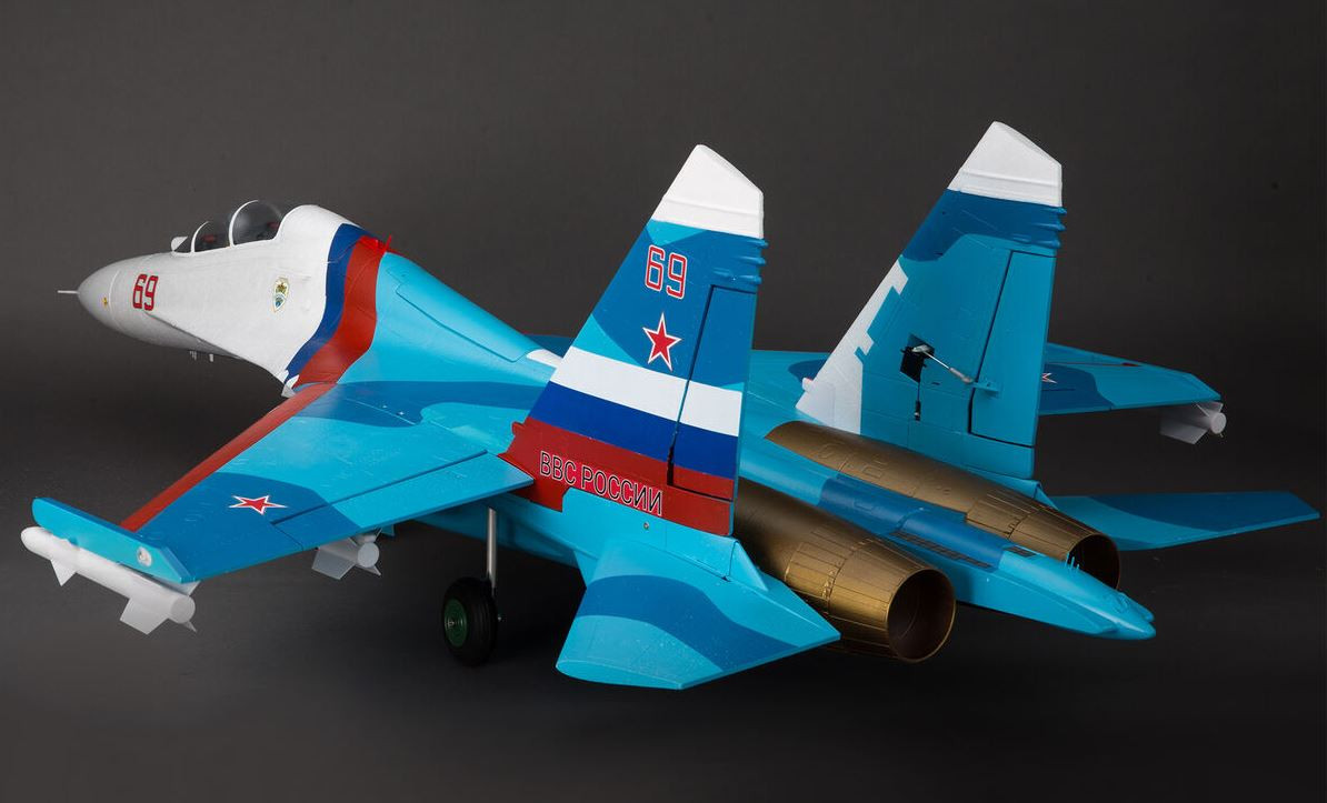 E-flite SU-30 Twin 70mm EDF Jet BNF Basic w/ AS3X & SAFE Select