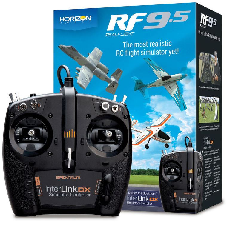 RealFlight 9.5 Flight Simulator with Interlink Controller