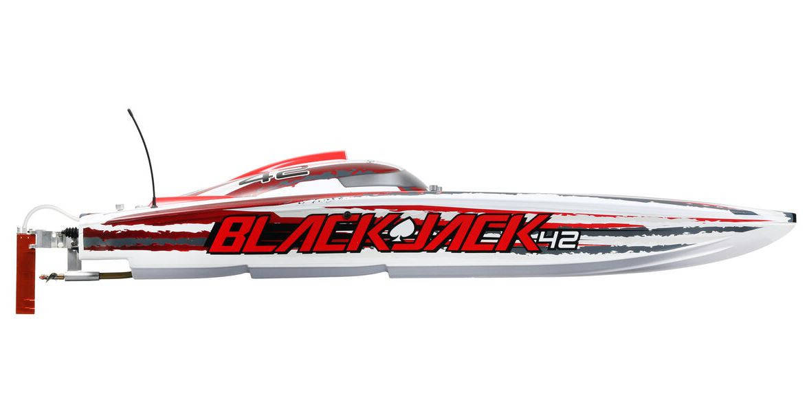 Blackjack 42" 8S Brushless Catamaran RTR White/Red