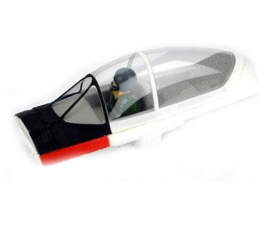 E-flite Trojan T-28 Clear Canopy & Painted Pilot with Pedestal