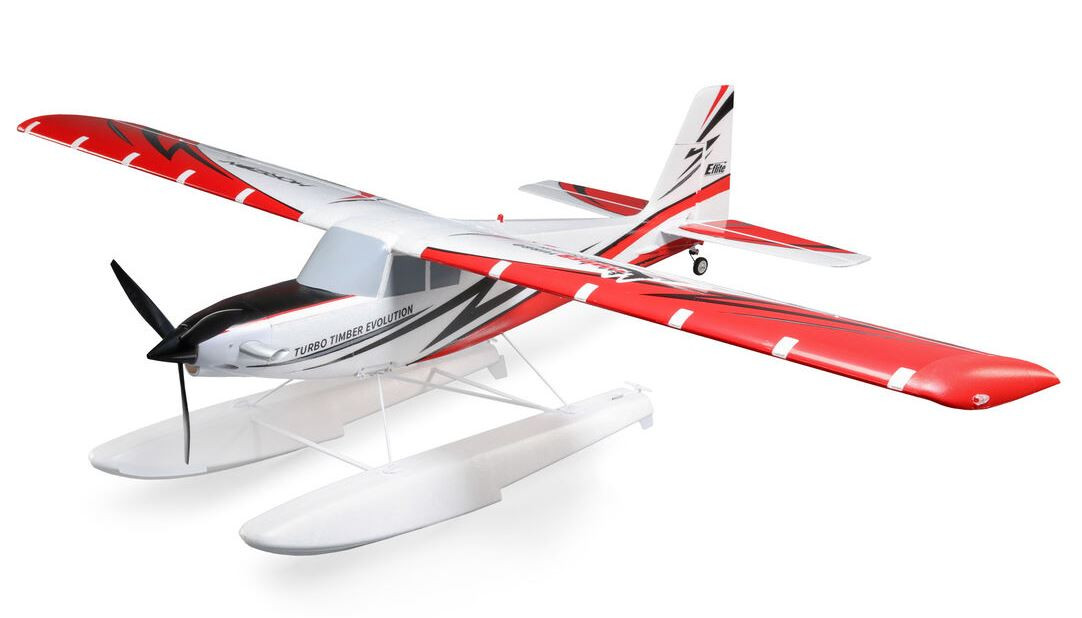 E-flite EFL105250 Turbo Timber Evolution 1.5m BNF Basic, includes Floats