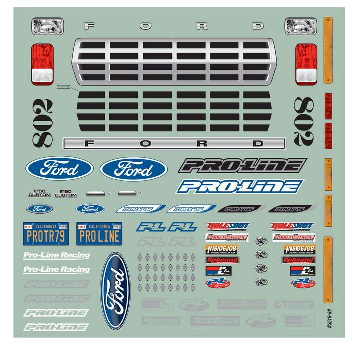 Pro-Line Racing PRO351900 1979 Ford F-150 Race Truck Clear Body for SCT