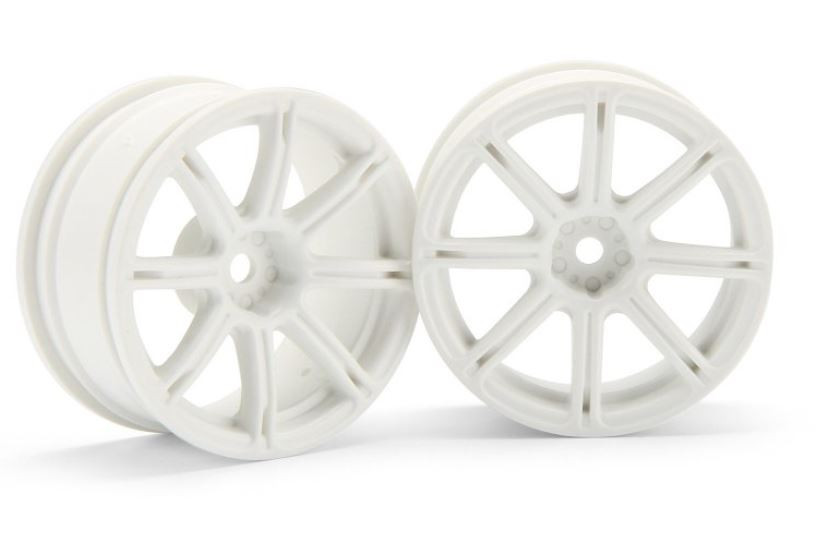 HPI Racing Work Emotion XC8 26mm White Wheels 3mm Offset