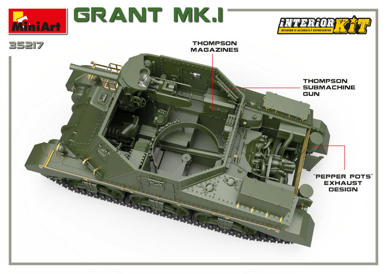 MiniArt 35217 1/35 Grant Mk.1 w/Interior