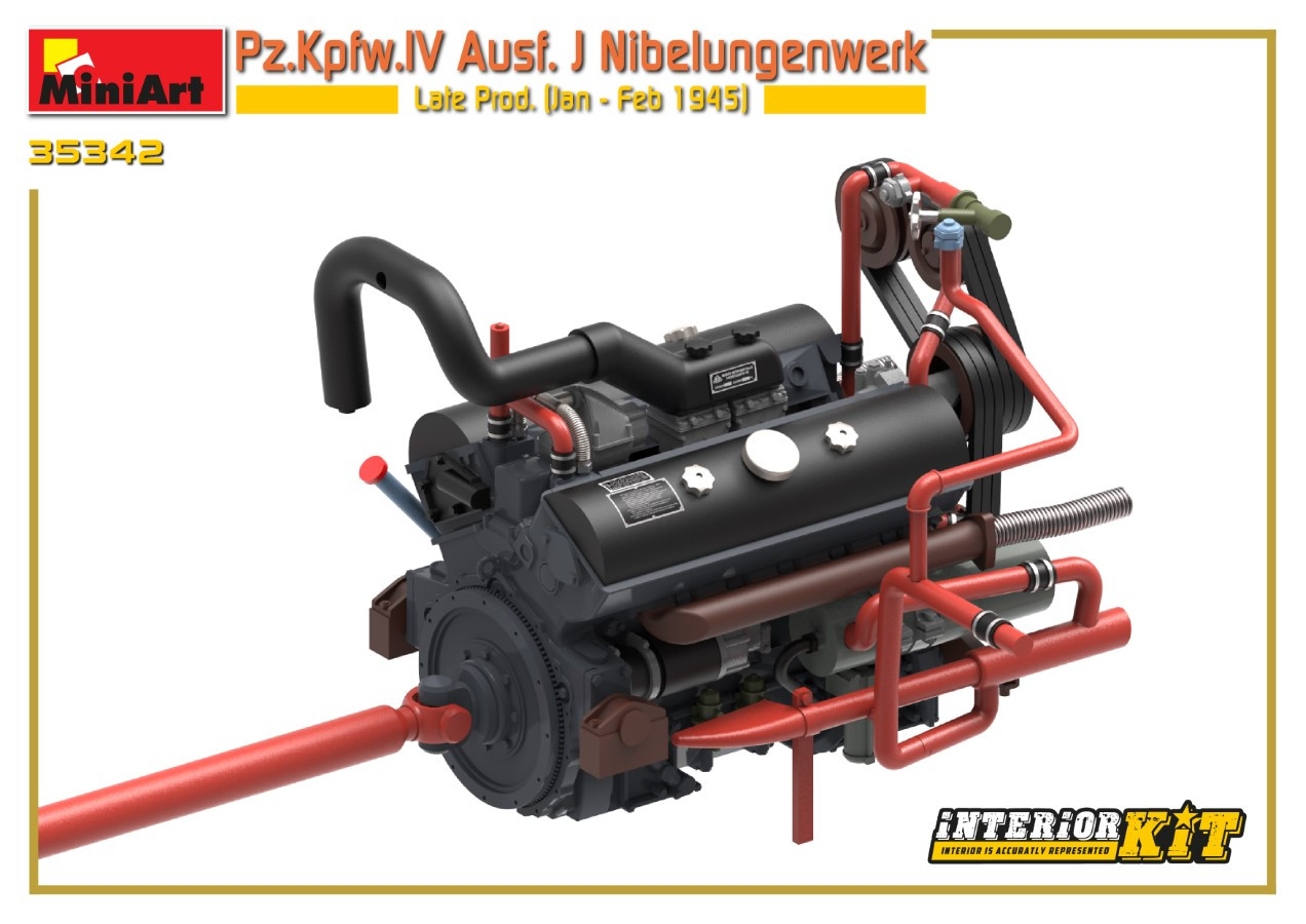 MiniArt 35342 1/35 Pz.Kpfw.IV Ausf J Nibelungenwerk w/Interior Kit