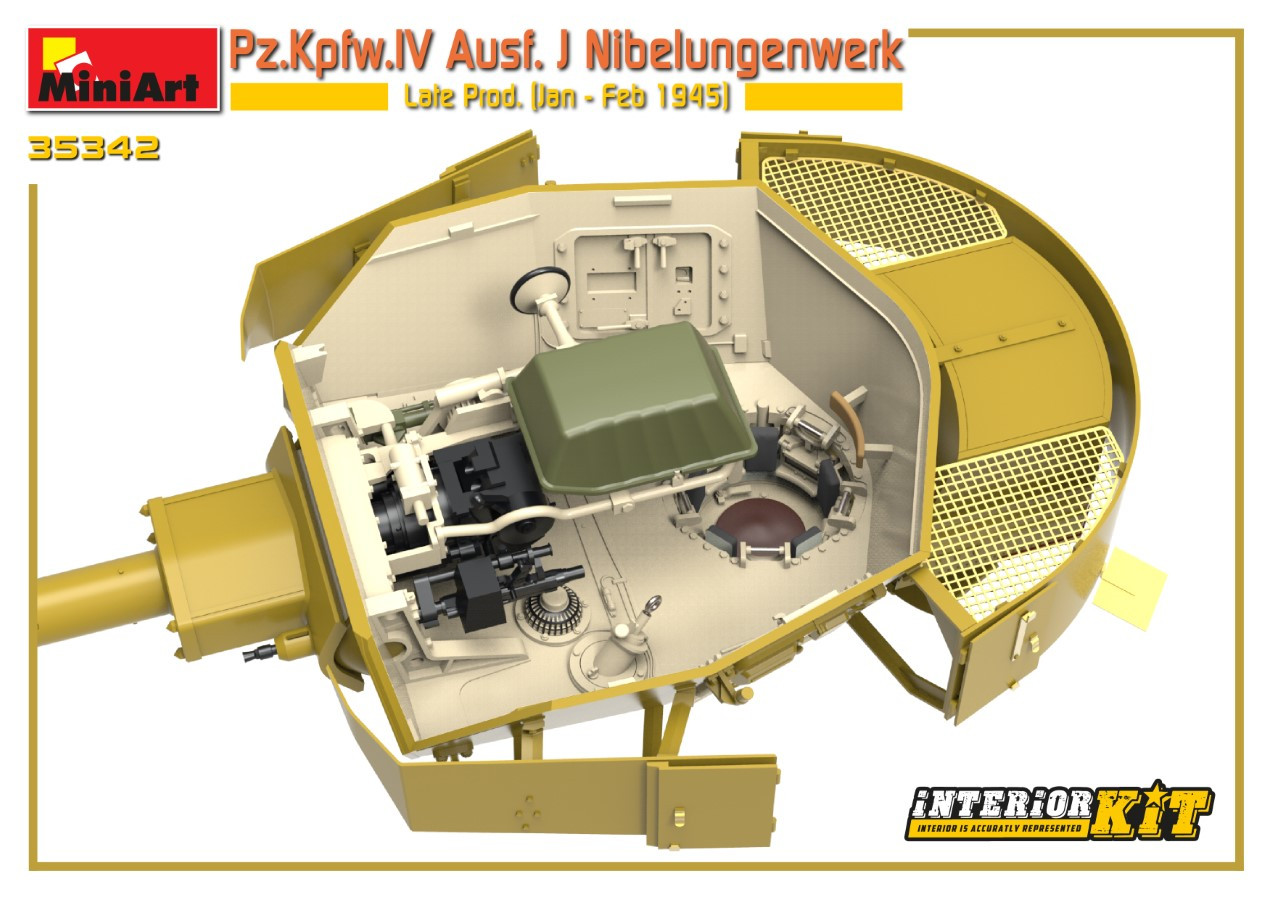 MiniArt 35342 1/35 Pz.Kpfw.IV Ausf J Nibelungenwerk w/Interior Kit