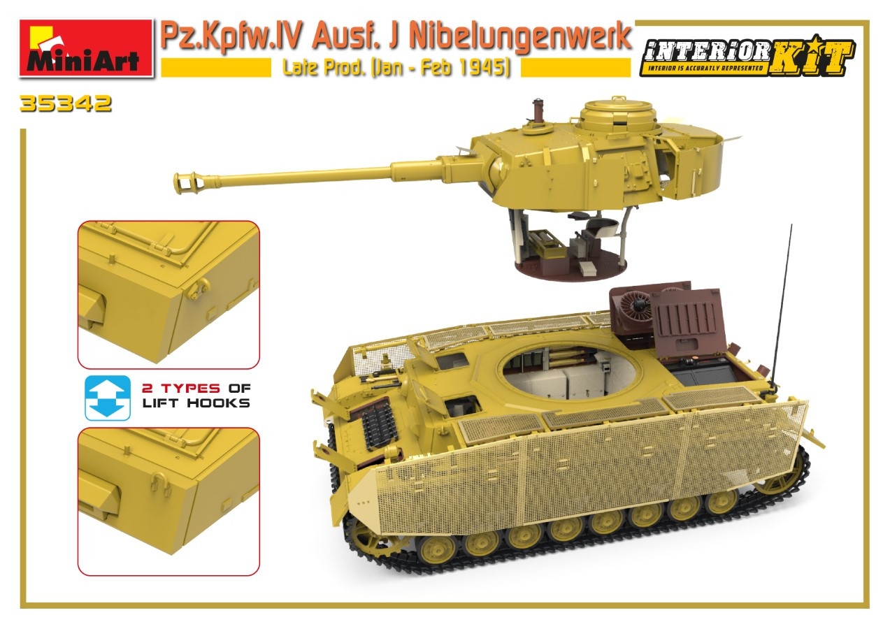 MiniArt 35342 1/35 Pz.Kpfw.IV Ausf J Nibelungenwerk w/Interior Kit