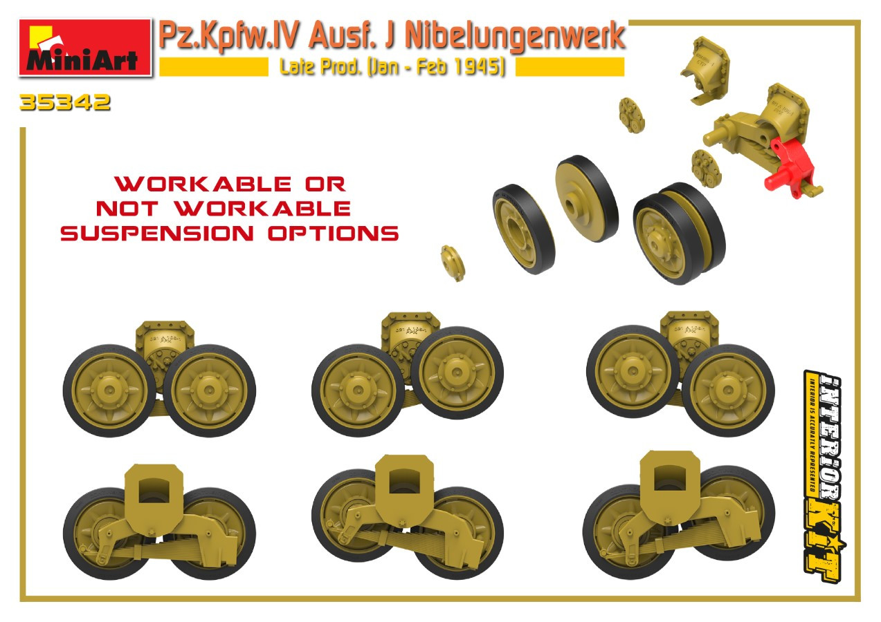 MiniArt 35342 1/35 Pz.Kpfw.IV Ausf J Nibelungenwerk w/Interior Kit