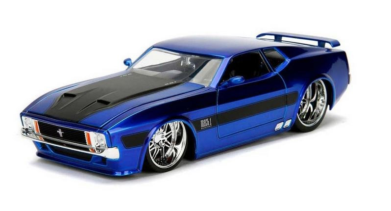 1973 Ford Mustang Mach 1 Diecast Model Deep Blue