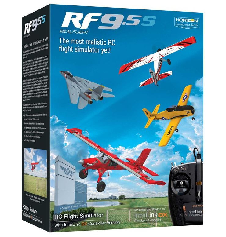 RealFlight 9.5S Flight Simulator with Interlink Controller