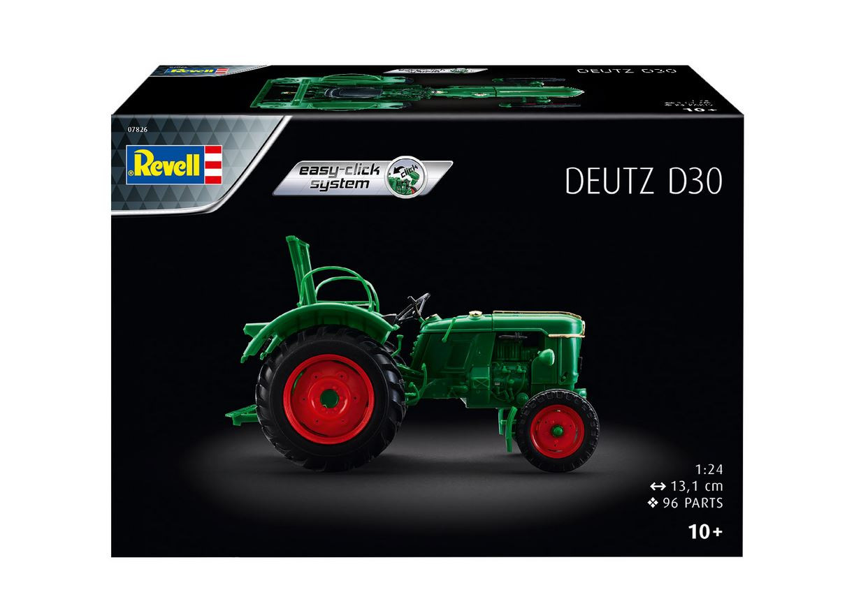 Revell 07826 1/24 Duetz D30 Tractor Kit Easy-Click
