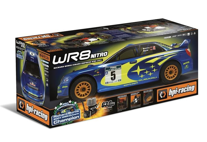 HPI Racing 160211 1/8 GP RS WR8 3.0 Nitro 2001 WRC Richard Burns Subaru ...