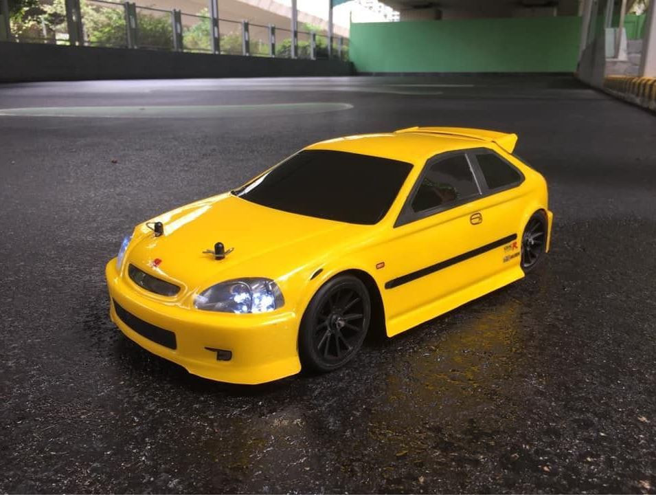 Team C Racing TC109 1/10 Honda Civic Type R EK9 Clear Body Set