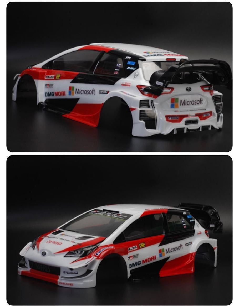 Team C Racing TC112 1/10 Toyota Yaris WRC Clear Body Set