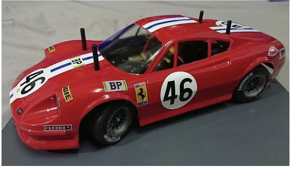 Team C Racing TM246 1/10 Mini Ferrari Dina 246GT Clear Body Set