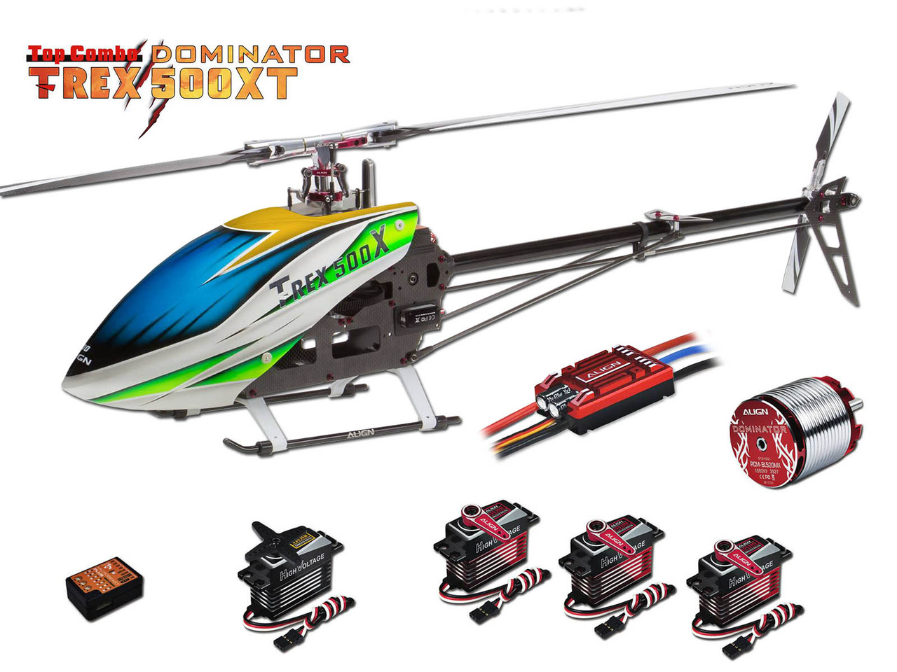 Align T-REX 500XT Top Combo RC Helicopter Kit