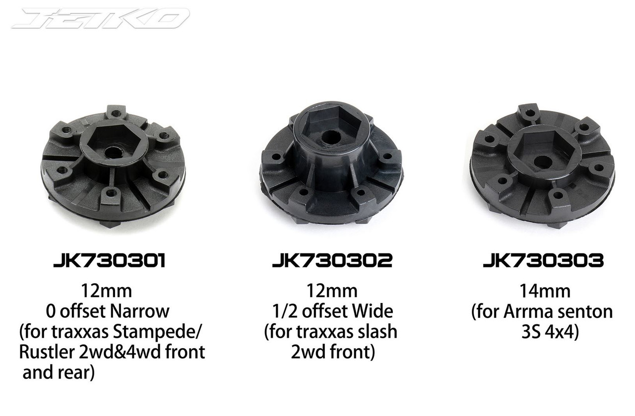 JetKo JK3103CB 1/10 2.2" EX-RockForm SC BELTED Tyres mounted on Black ...