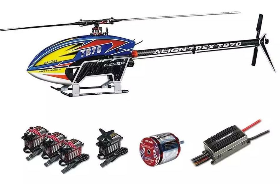 Align RH70E53XW T-Rex TB70 Top Combo w/Motor/ESC/Servos/Blades