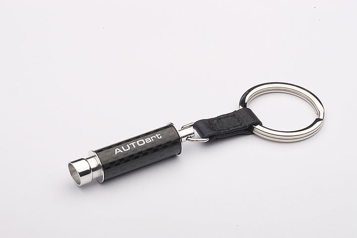 AutoArt 40839 Carbon Fibre Exhaust Flashlight Torch Keychain