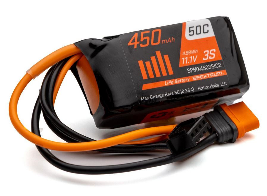 Spektrum SPMX4503SIC2 450mAh 3S 11.1v 50C LiPo Battery w/IC2 Connector