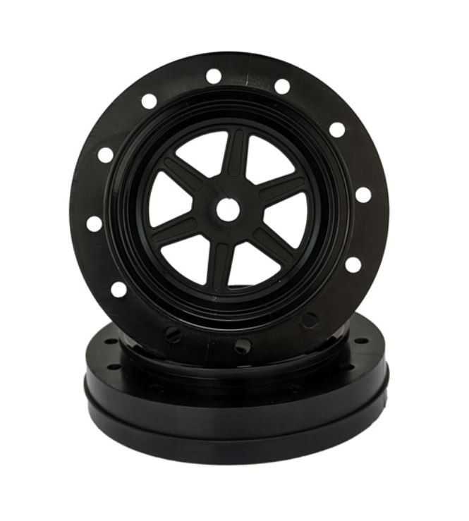 DE Racing DER-GLP-AB Gambler LP Low Profile Front Drag Wheels 12mm Hex ...