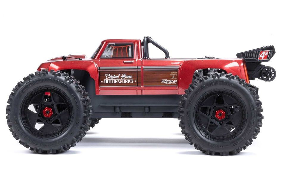 Arrma ARA4410V2T4 1/10 Outcast 4x4 4S V2 BLX Stunt Truck RTR Red