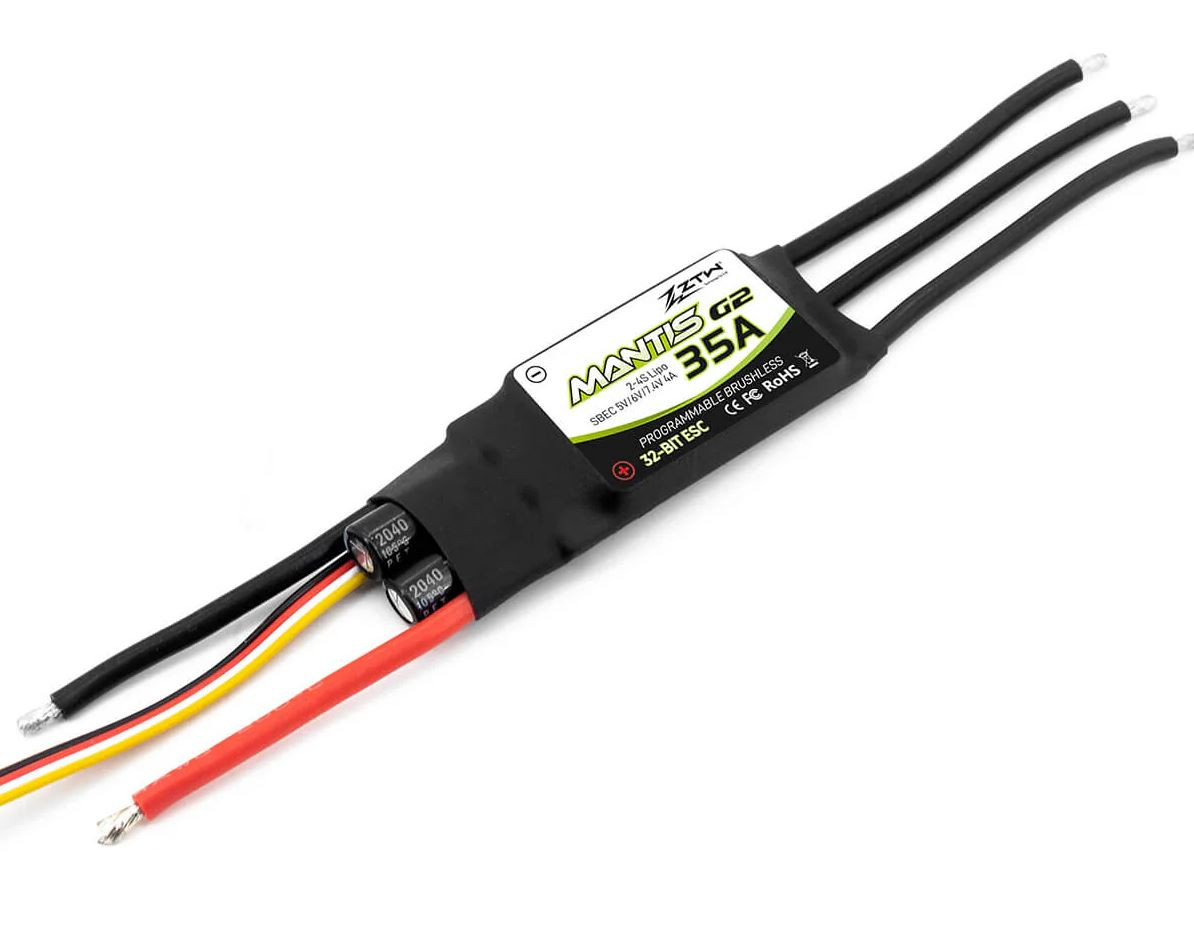 ZTW 2035211 Mantis G2 35A SBEC 35/45A 2-4S Brushless Aircraft ESC