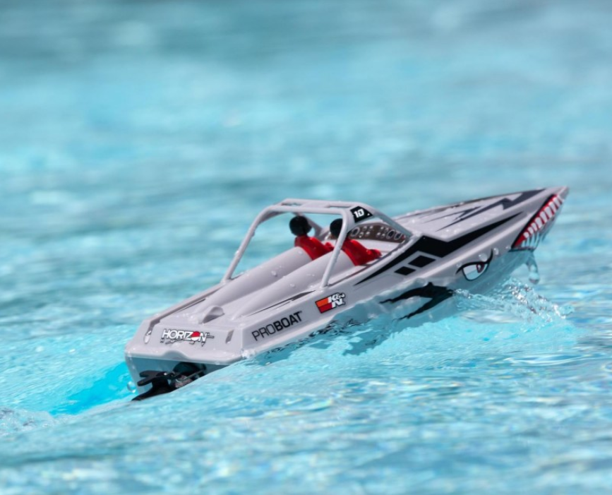 Pro Boat PRB08045T1 Sprintjet 9" Self-Righting Jet Boat Brushed RTR Silve