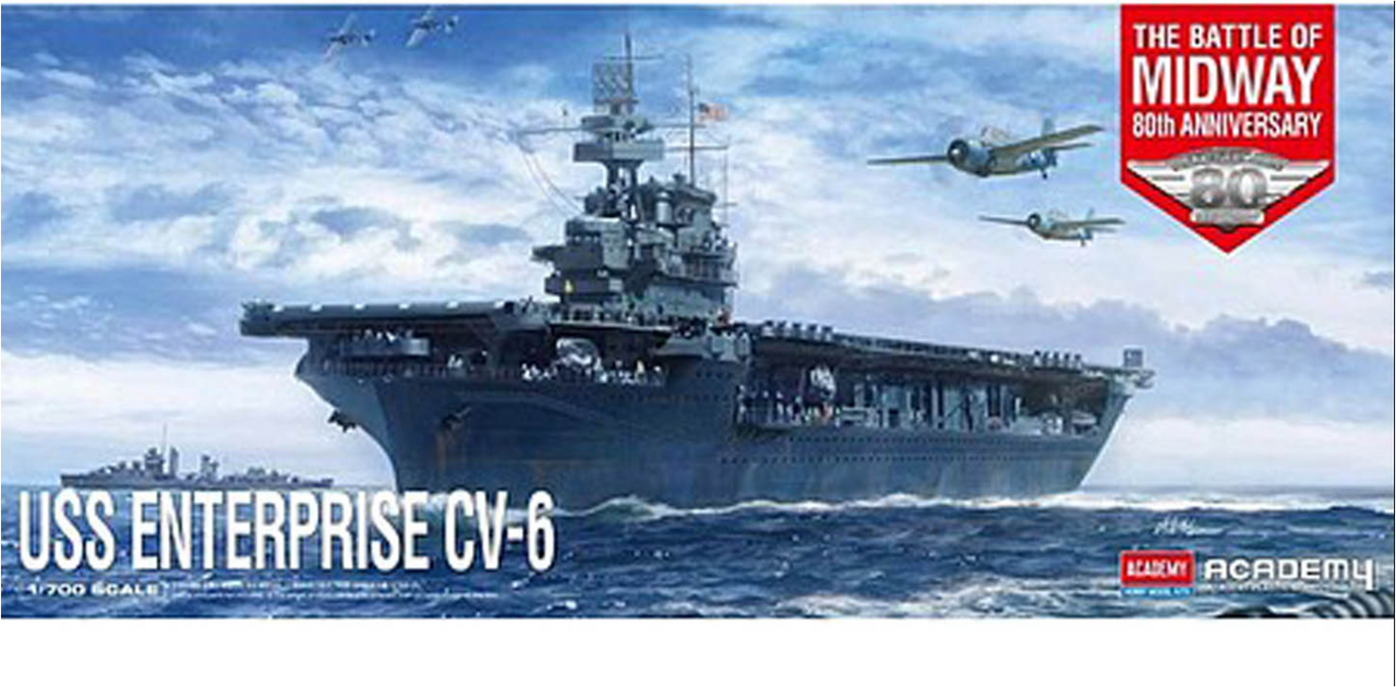 Academy 14409 1/700 USS Enterprise CV-6 Battle of Midway Model Kit