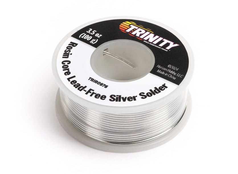 Trinity TRIR0976 Rosin Core Lead Free Silver Solder 100g Roll
