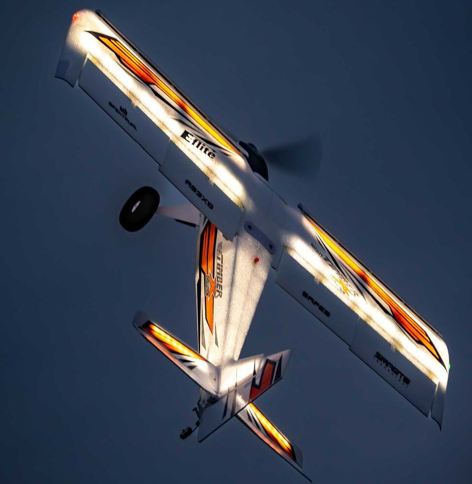 E-flite Night Timber X Evolution 1.2m BNF Basic w/AS3X+ and SAFE Select