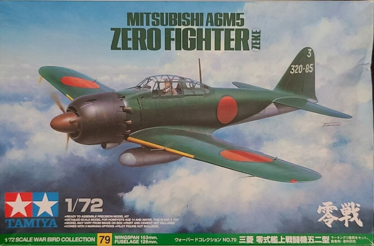 Tamiya 60779 1/72 A6M5 Zeke Zero Fighter Model Kit