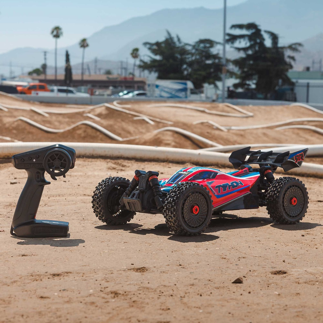 Arrma ARA4306V4T3 1/8 TYPHON 223S BLX Brushless 4X4 Buggy RTR with DSC Red