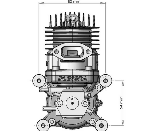 DLE 35RA 35cc 2-Stroke Petrol Engine