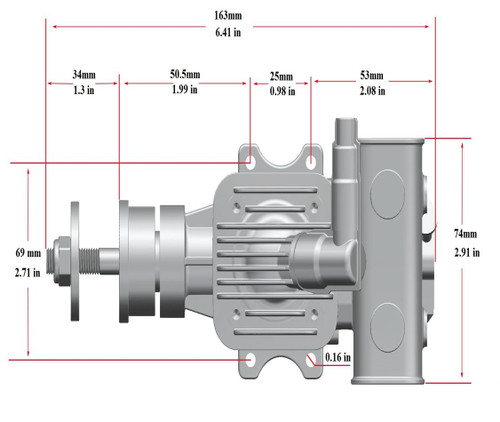 RCGF 15cc Stinger RE Rear Carb Gasoline Engine