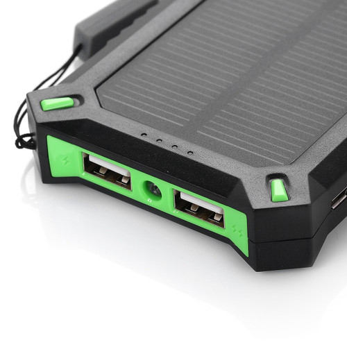 PowerAdd E0180330002 Apollo 3 8000mAh Solar USB Battery Charger Power Bank