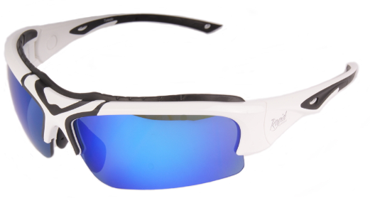 Rapid Eyewear Toledo RC Model Glasses White/Black TR90 Frostech Blue ...