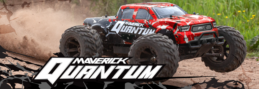Maverick 150102 1/10 Quantum MT 4WD Brushed RC Monster Truck Black/Red