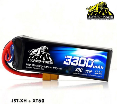 Leopard Power 3S 11.1v 3300mAh LiPo Battery with XT60
