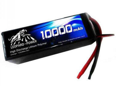 Leopard Power 6S 22.2v 10000mah 25C XT60 LiPo Battery