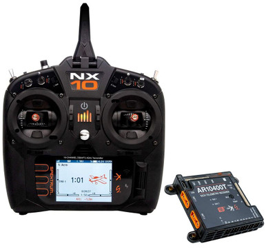 Spektrum SPMR10100C NX10 10-Channel DSMX Transmitter with AR10400T ...
