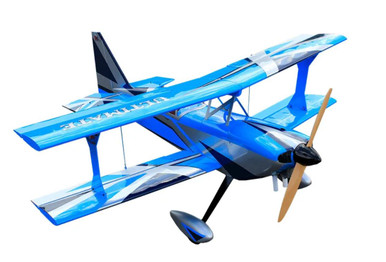 Seagull Models SEA389 NEW 2023 20cc Ultimate Bipe Blue/Silver ARF Kit