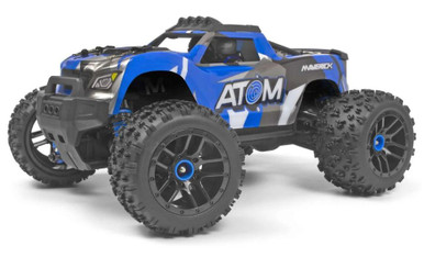 Maverick 150500 1/18 ATOM 4WD Brushed RTR RC Monster Truck Blue