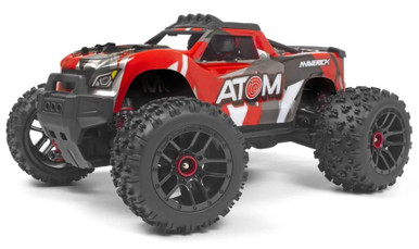 Maverick 150501 1/18 ATOM 4WD Brushed RTR RC Monster Truck Red
