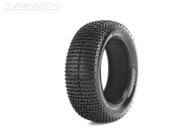 JetKo JKO2008US-6222BK) 1/10 Buggy 2WD Front Desirer Tyres Ultra Soft w/Open Cell Foam 41mm Insert