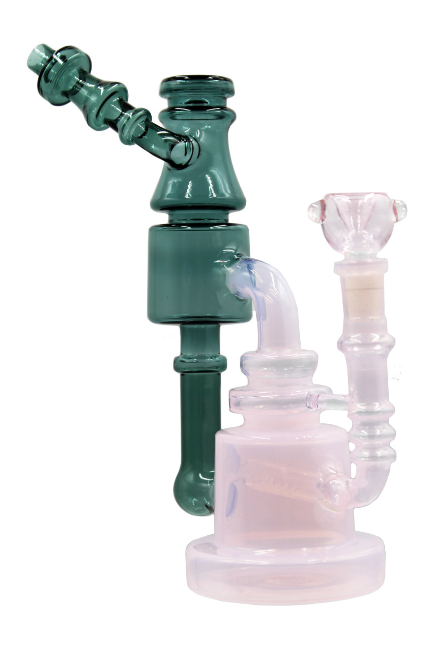 10" Full Color Cubics Recycler Rig